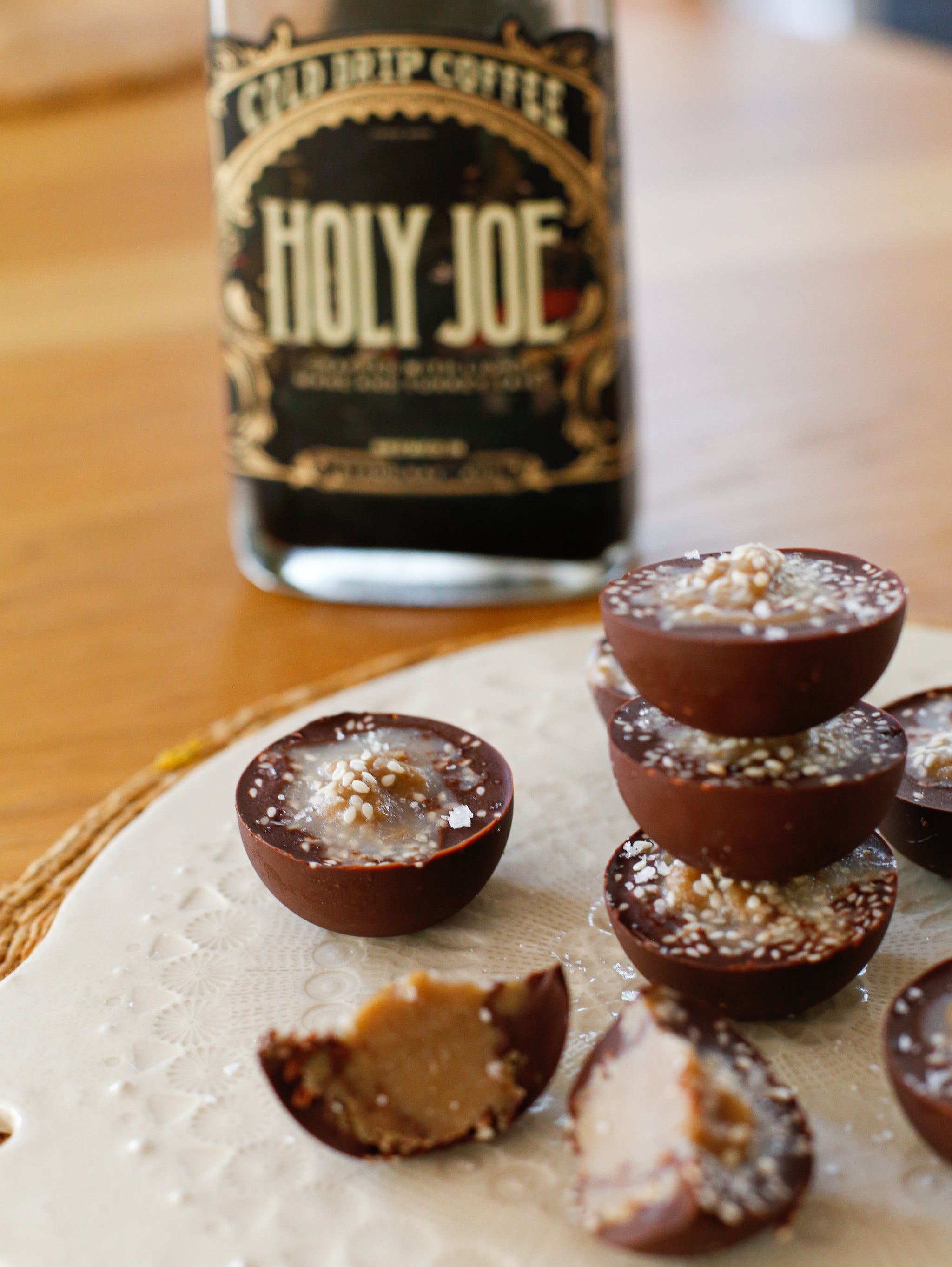 HOLY JO'S COFFEE TAHINI CHOCOLATE CUPS