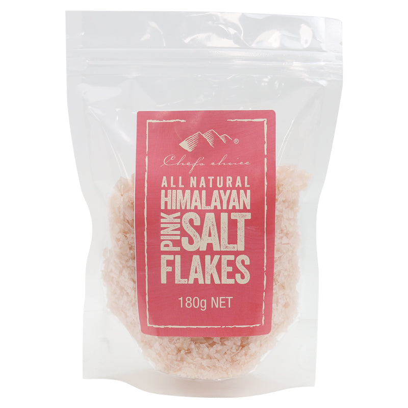 Natural Himalayan Pink Salt Flakes 180g - Chef's Choice